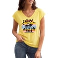 UNISHE Women's On Cruise Time Tropical Sunset Palm Tree Anchor Graphic ...