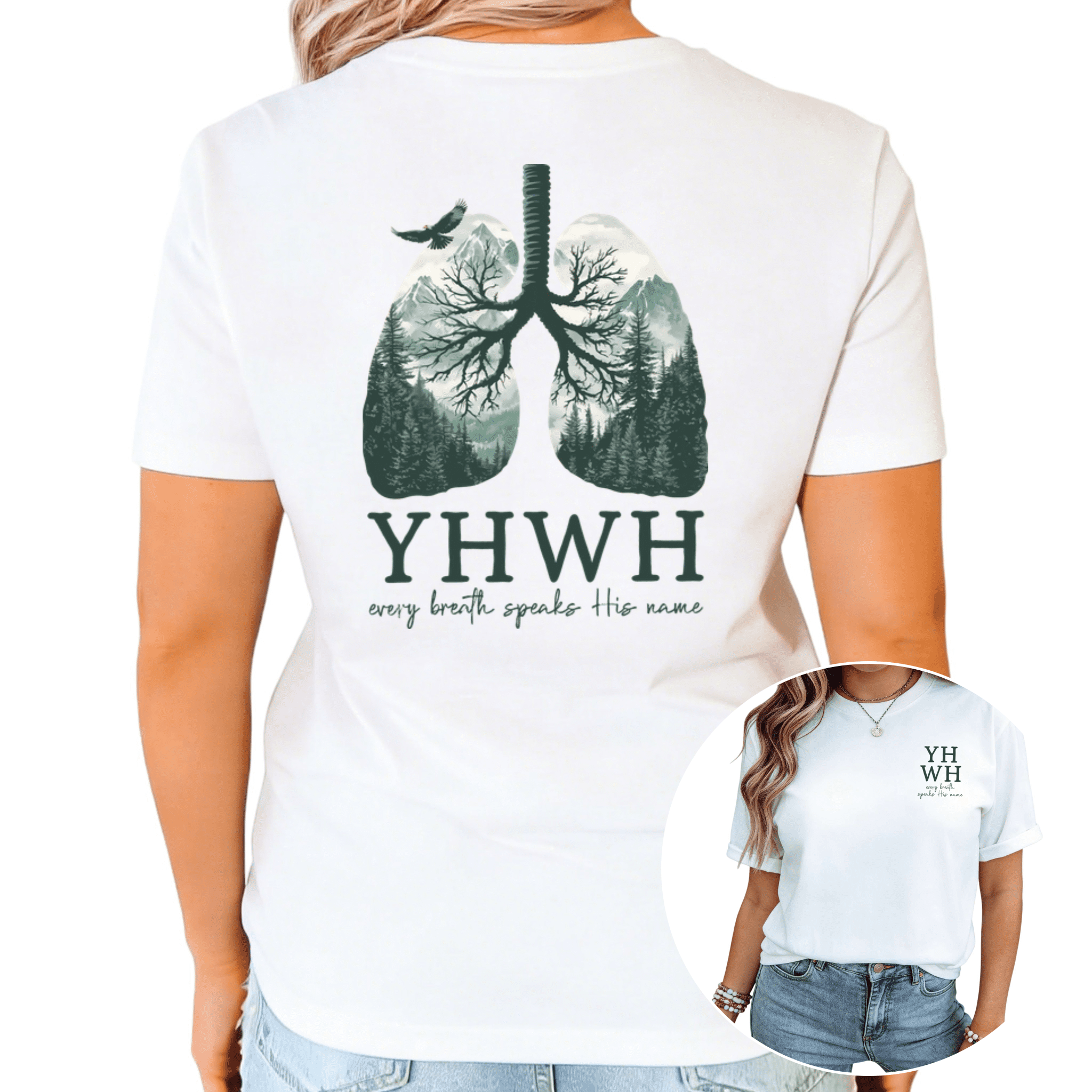 UNISHE Women's "YHWH Every Breath Speaks His Name" Nature Christian ...