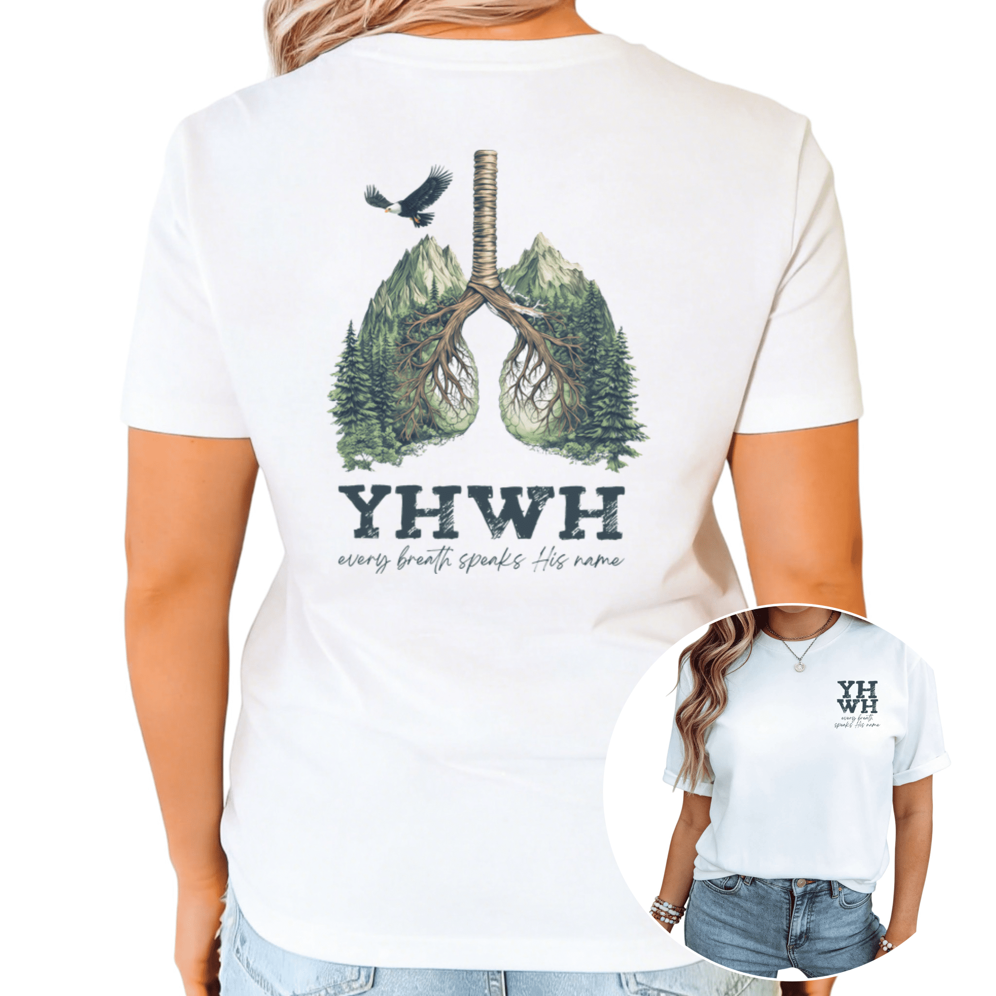 UNISHE Women's "YHWH Every Breath Speaks His Name" Nature Christian ...