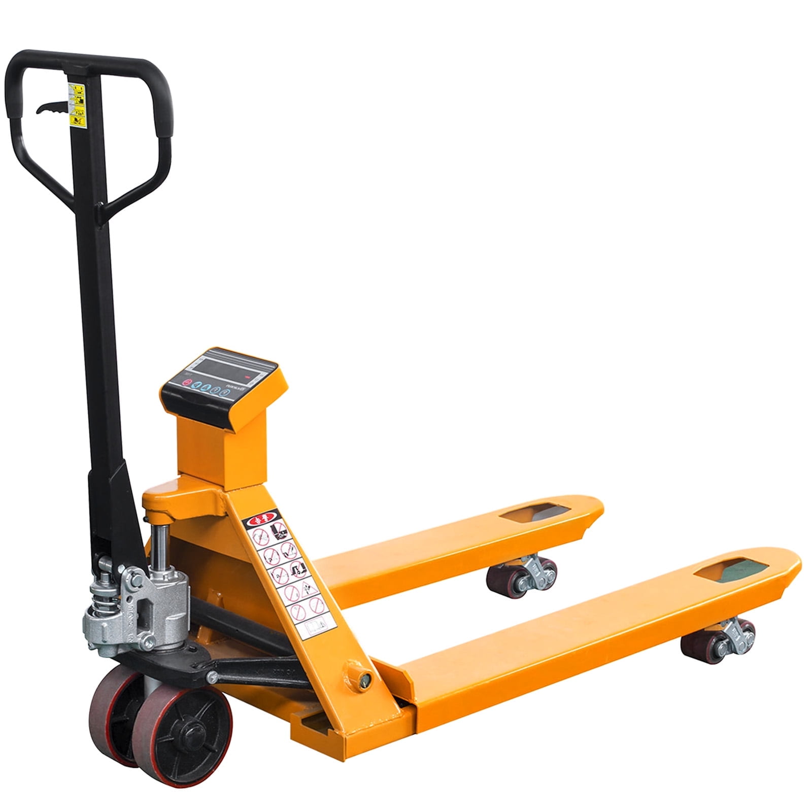 UNISOAR Scale Pallet Jack 6600Lbs Capacity, 45" x 27" Forks, Lb/Kg ...
