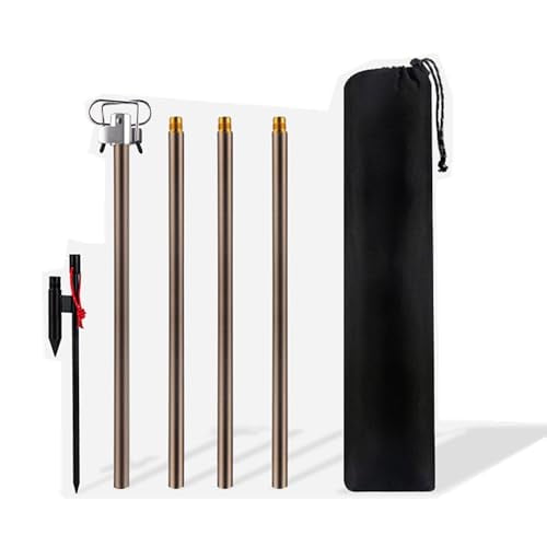 UNISTRENGH Lantern Stand Pole Outdoor Camping Folding Lamp Holder Hook ...