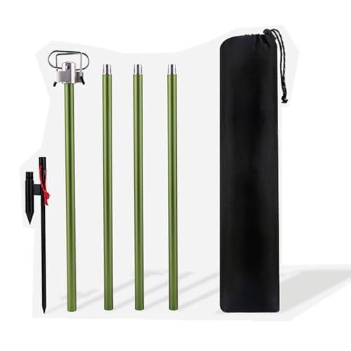 UNISTRENGH Lantern Stand Pole Outdoor Camping Folding Lamp Holder Hook ...