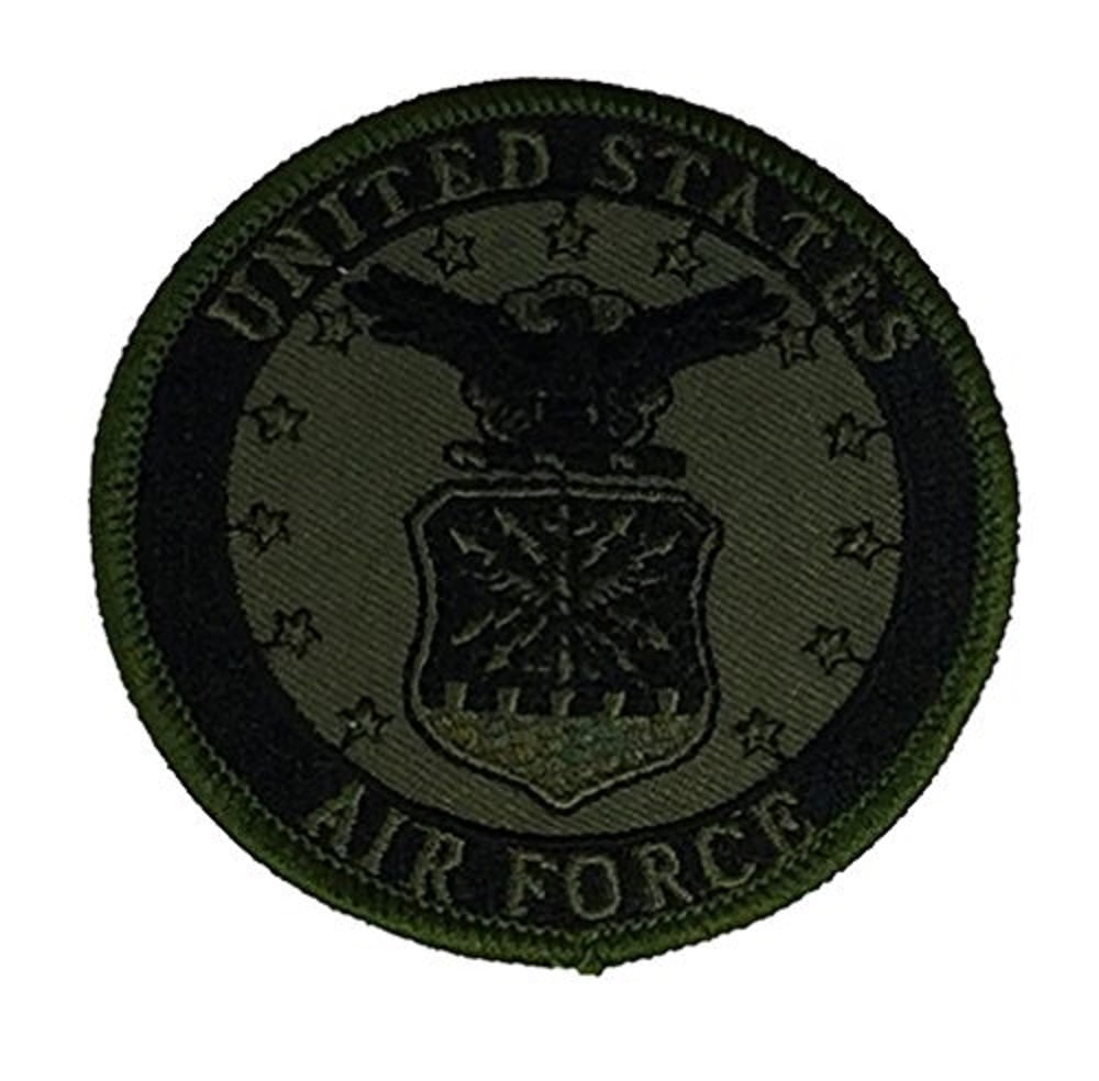 UNITED STATES AIR FORCE LOGO Patch - Subdued OD Green/Black - Veteran ...