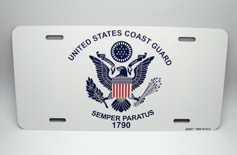 UNITED STATES COAST GUARD SEARCH RESCUE SAR METAL CAR NOVELTY LICENSE ...