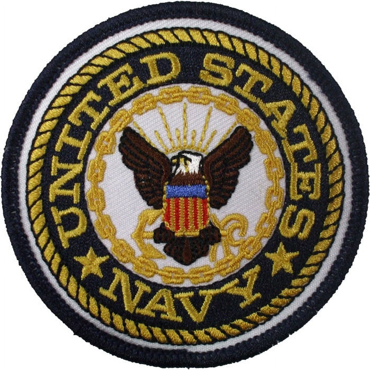 UNITED STATES NAVY Sew On Patch with Emblem - Walmart.com