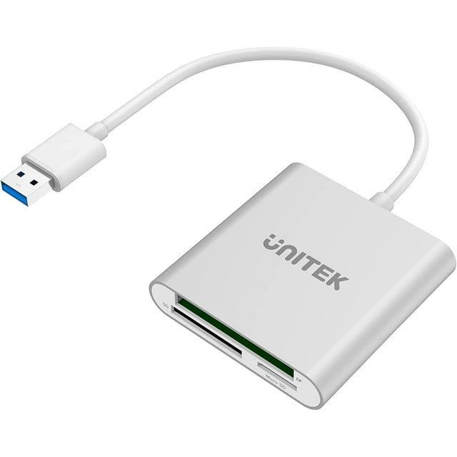 UNITEK SD Card Reader USB 3.0 3 Port Memory Card Reader Writer Compact ...