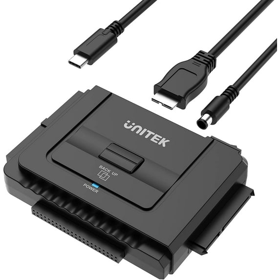 UNITEK USB 3.0 to IDE/SATA HDD/SSD Adapter Kit with One Touch Backup and Power Adapter - Walmart.com