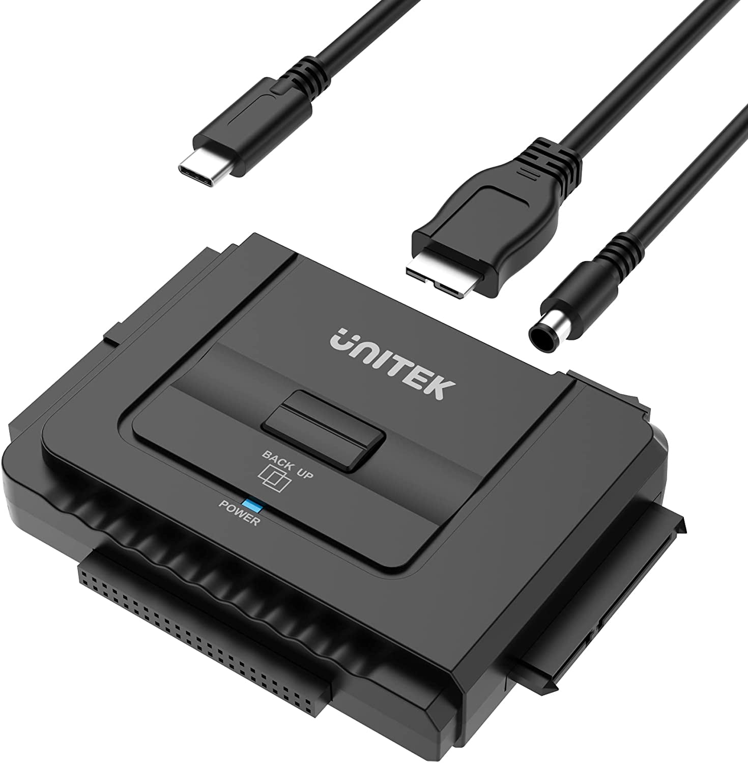 UNITEK USB 3.0 to IDE/SATA HDD/SSD Adapter Kit with One Touch Backup and Power Adapter - Walmart.com