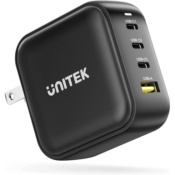 UNITEK USB C Fast Charger - 100W PD GaN Block Charge Ultra Small 4 Port ...