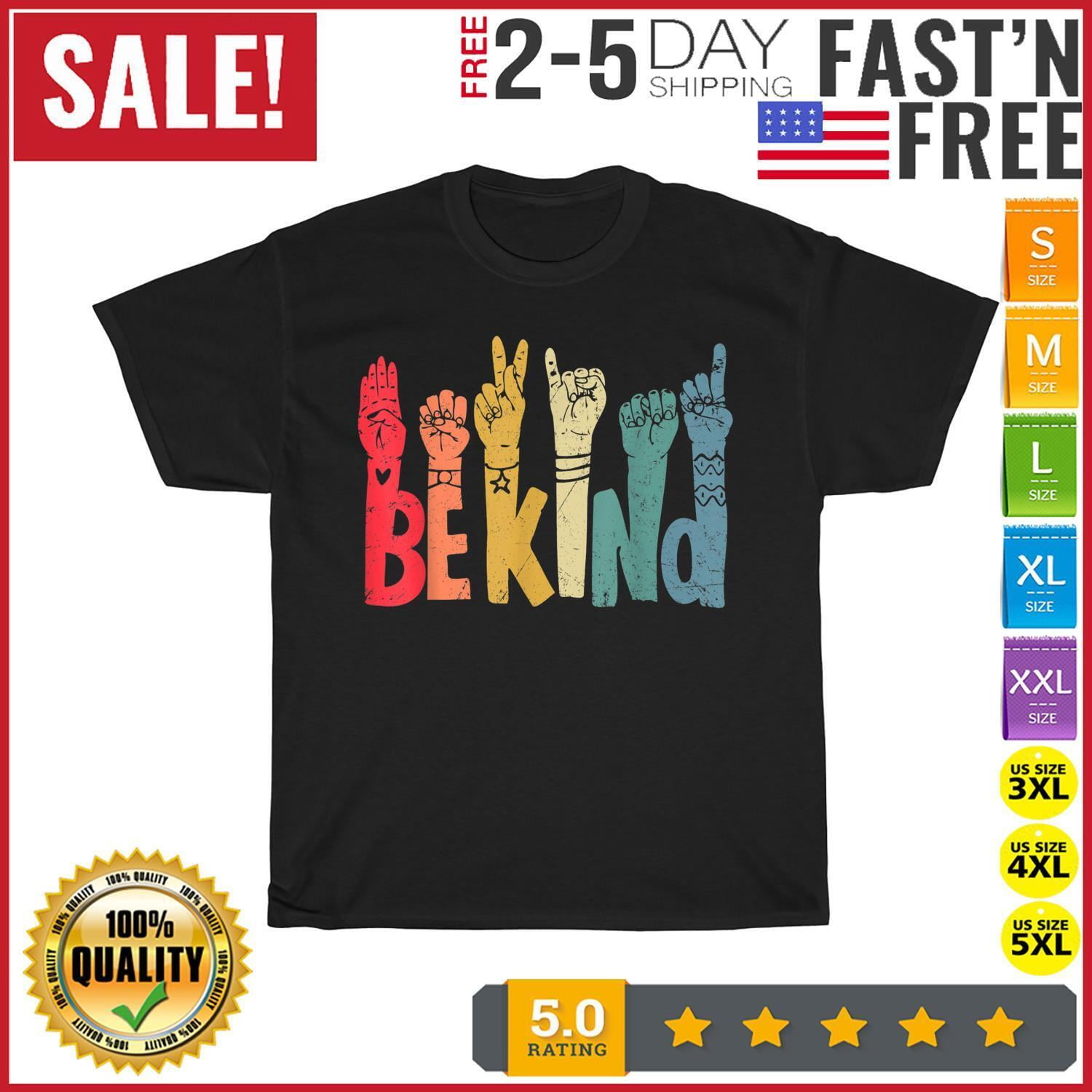 UNITY DAY Orange Be Kind Sign Language Hand Anti Bullying T Shirt Men ...