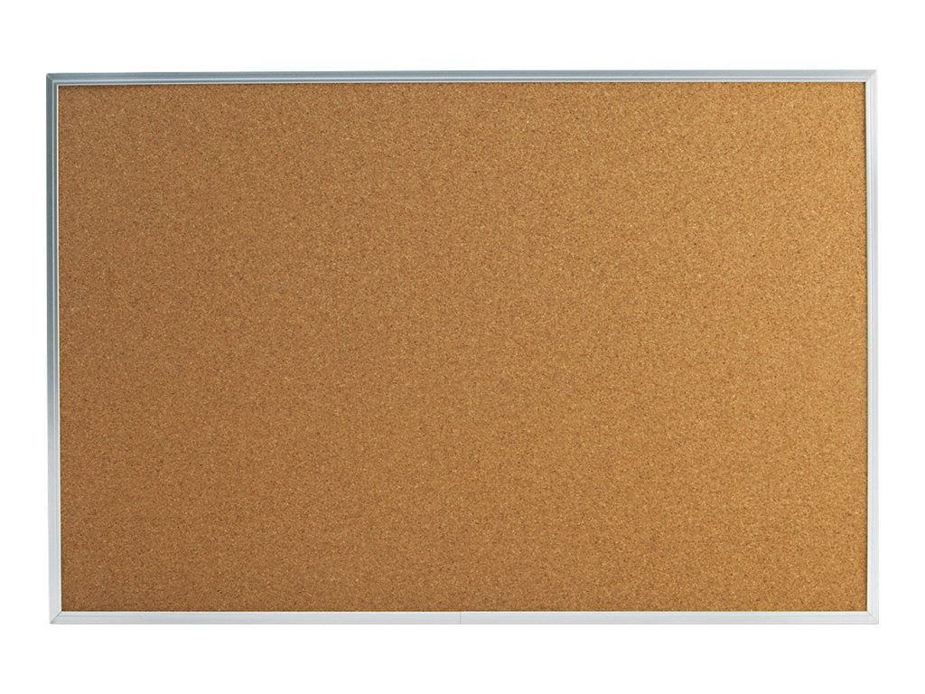 UNIVERSAL - Bulletin board - 35.98 in x 24.02 in - cork - non-magnetic ...