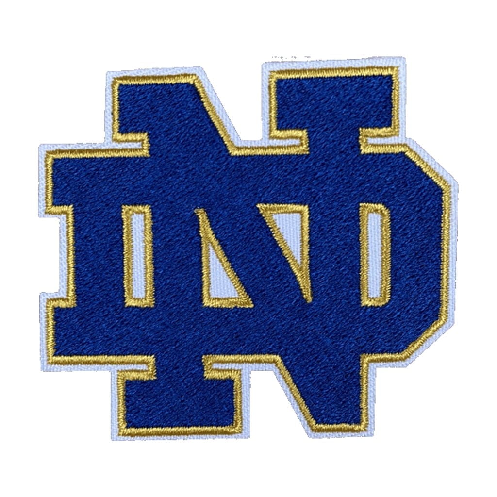 UNIVERSITY OF NOTRE DAME FIGHTING IRISH FOOTBALL EMBROIDERED IRON ON ...