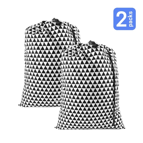 UNIWELL 2 Pack Extra Large Heavy Duty Washable Drawstring Laundry Bags ...