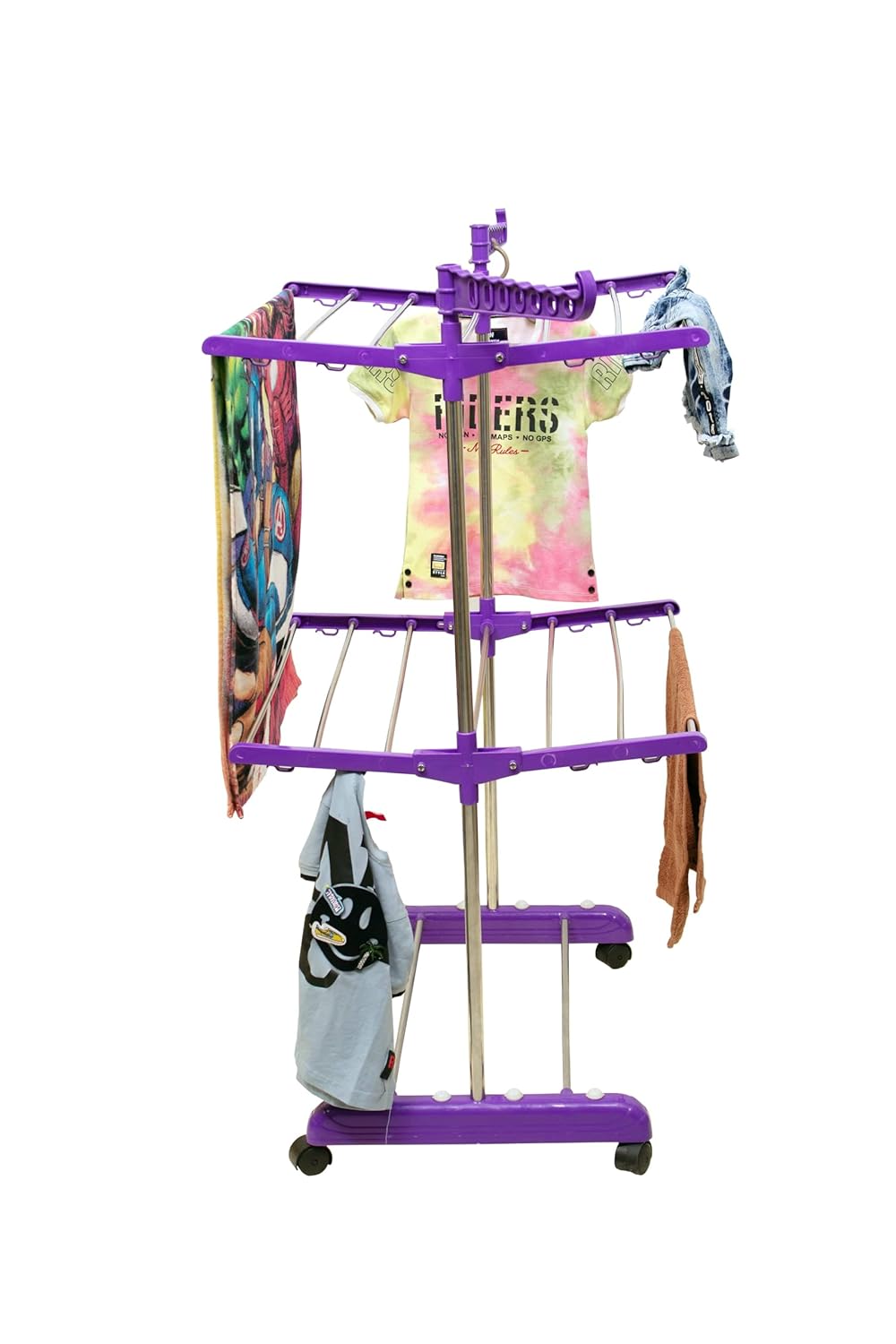 UNIZONE 15 Month Warranty Stainless Steel Foldable Cloth Dryer Stand ...