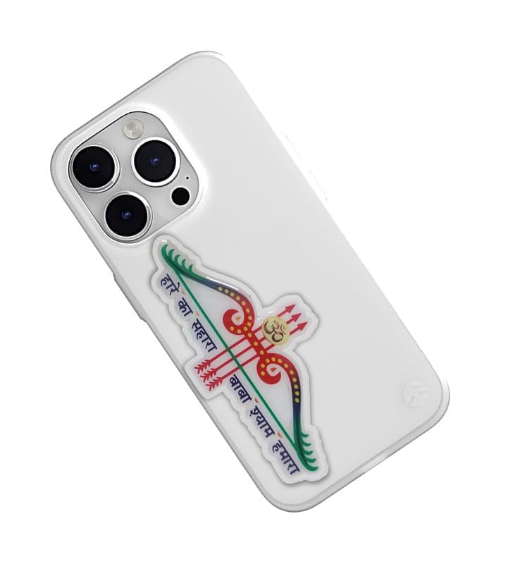 UNIq I Lord Khatu Shyam Ji Teen Baan Nishan Sticker Glossy Mobile Phone ...