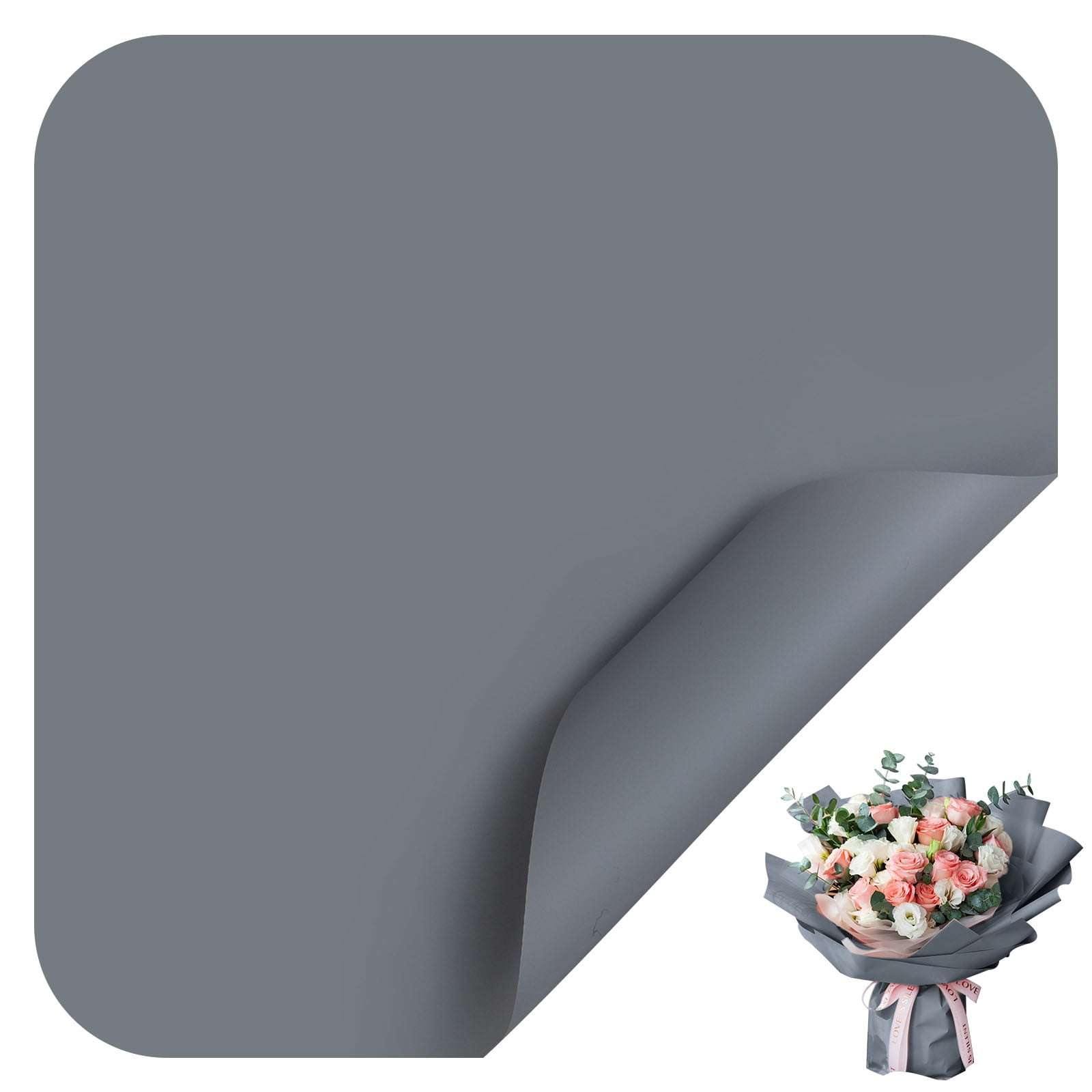 UNLLLL 1 Pack of Bouquet Wrappers, 20 Pcs Translucent Flower Wrapping ...