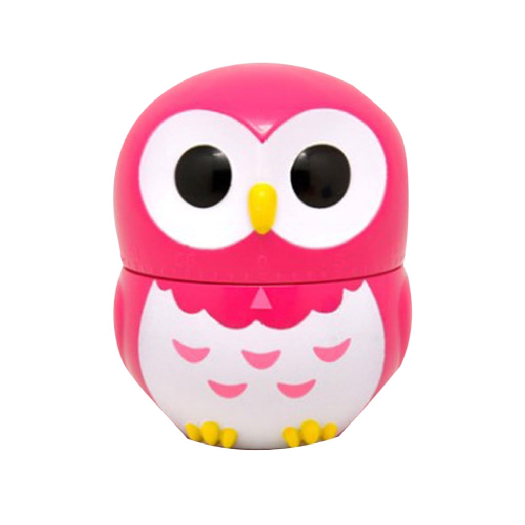 UNLLLL 55 Minutes Kitchen Timer Alarm Mechanical Owl Shaped Timer Clock ...