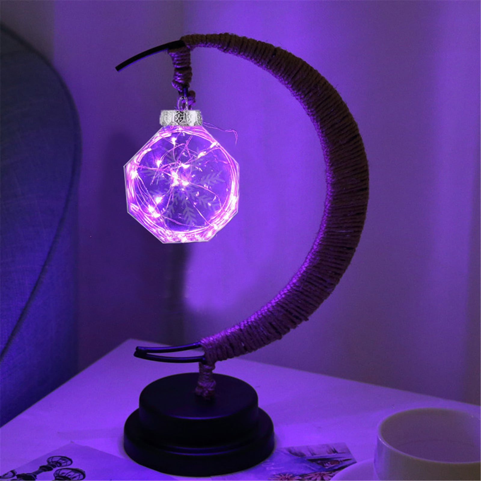 UNLLLL LED Decorative Star Wrought Iron Night, for Bedroom, Outdoor ...