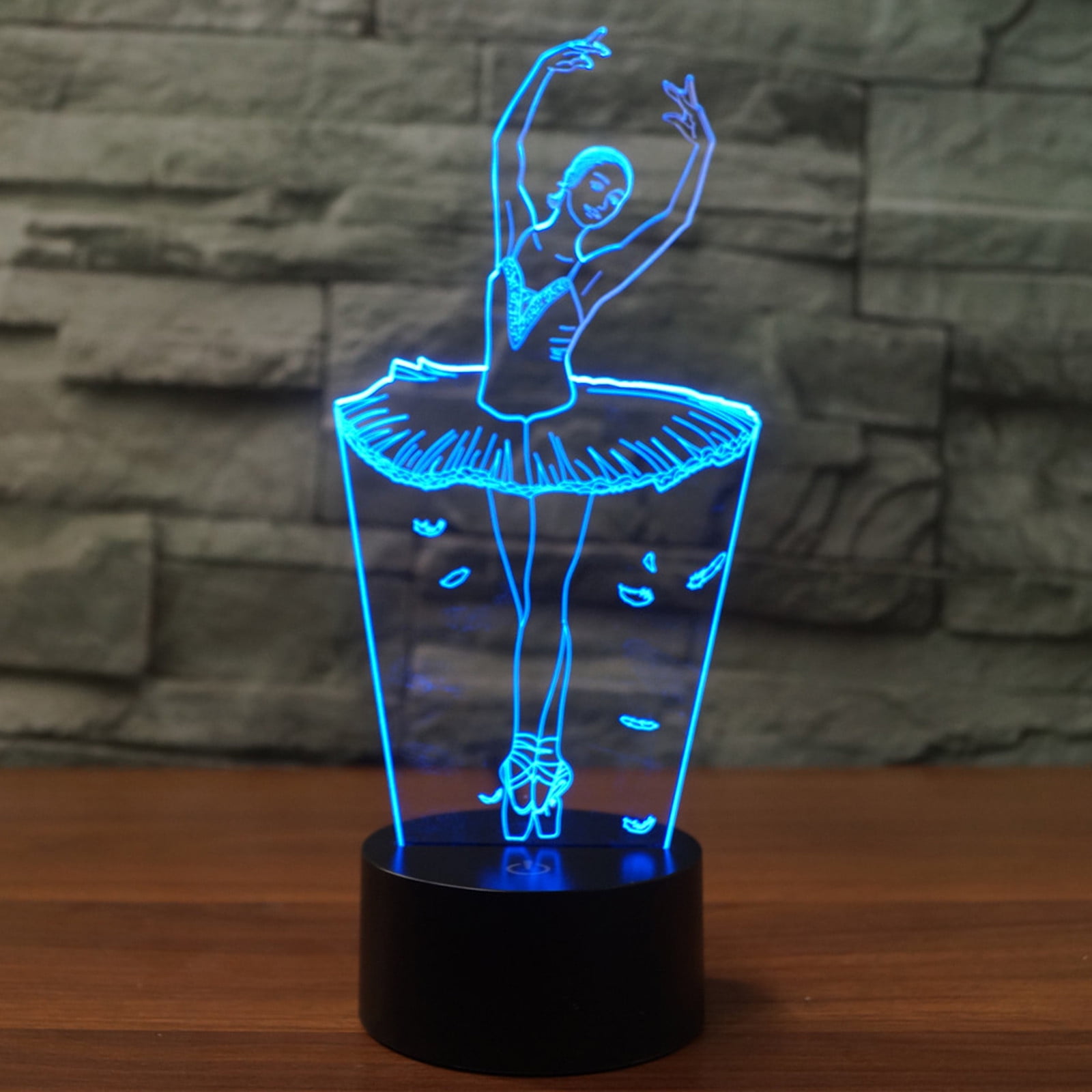 UNLLLL LED Night Light Dance Optical Lamp Bedside Table Lamps Bedroom ...