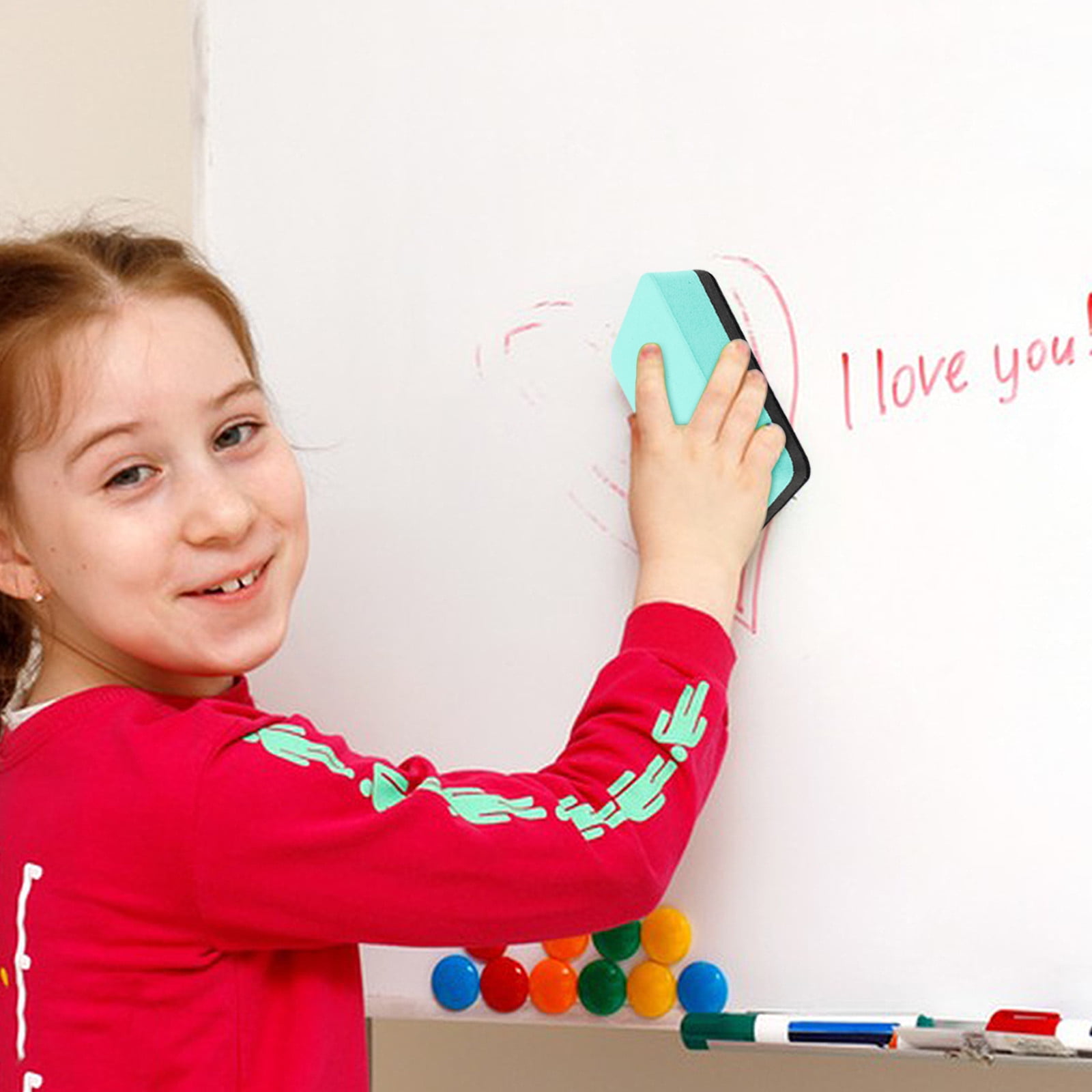 UNLLLL Magnetic Whiteboard Eraser, 1 Pcs EVA Board Eraser Rectangular ...