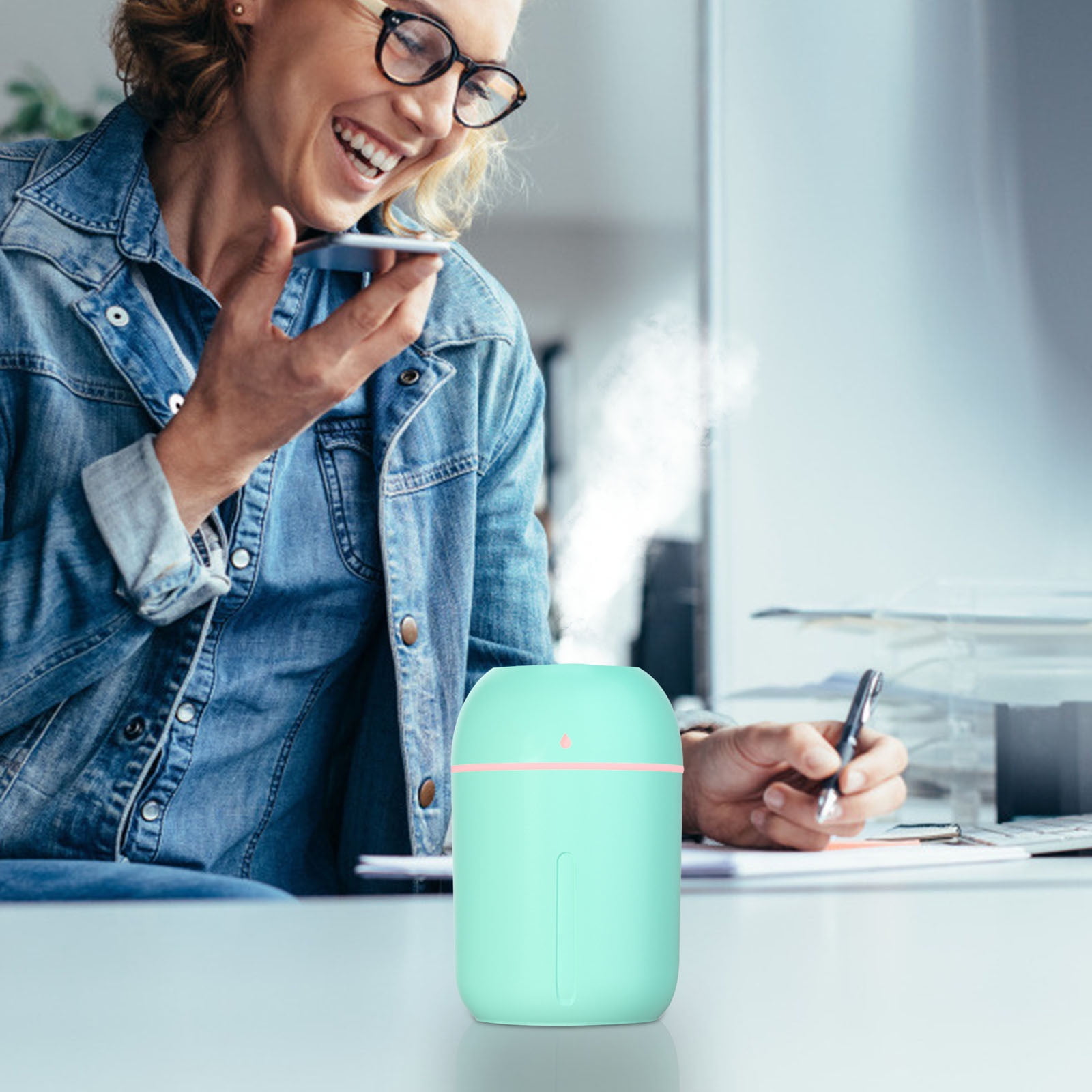 UNLLLL New Water Drop Humidifier Portable Bedroom Household Mute ...