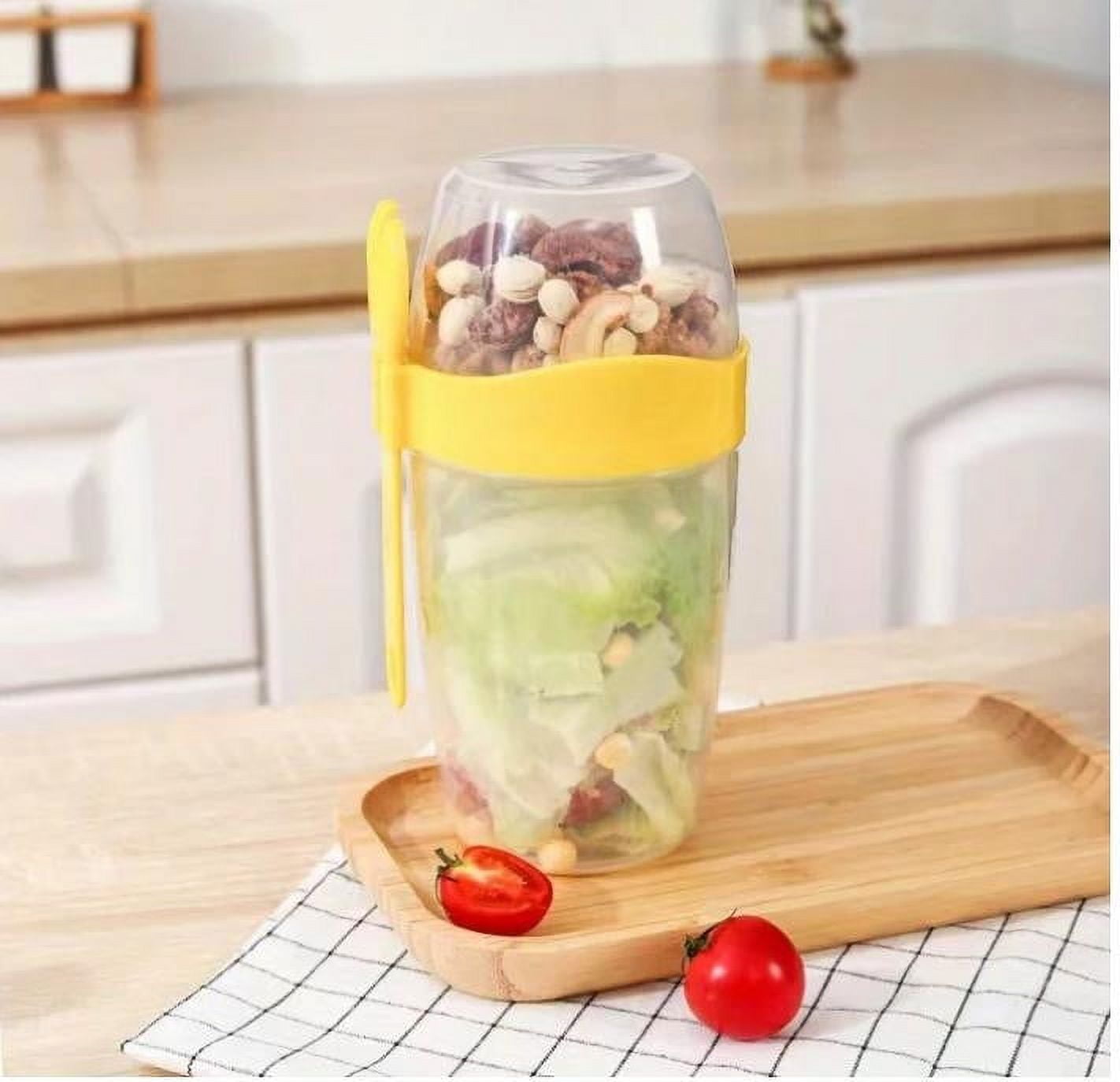 UNLLLL Oatmeal Cup, Yogurt Cup, Portable Vegetable Salad Light Food ...