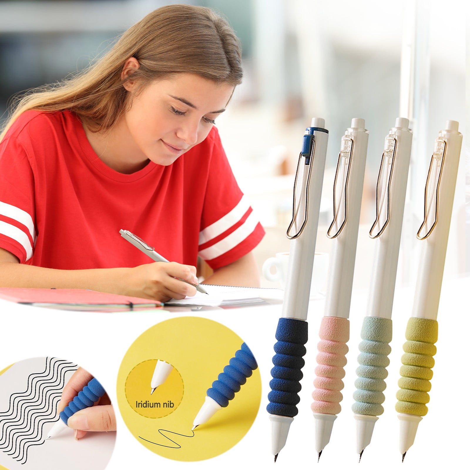 UNLLLL Retractable Fountaining Pen Students Press Their Pens And Hold ...