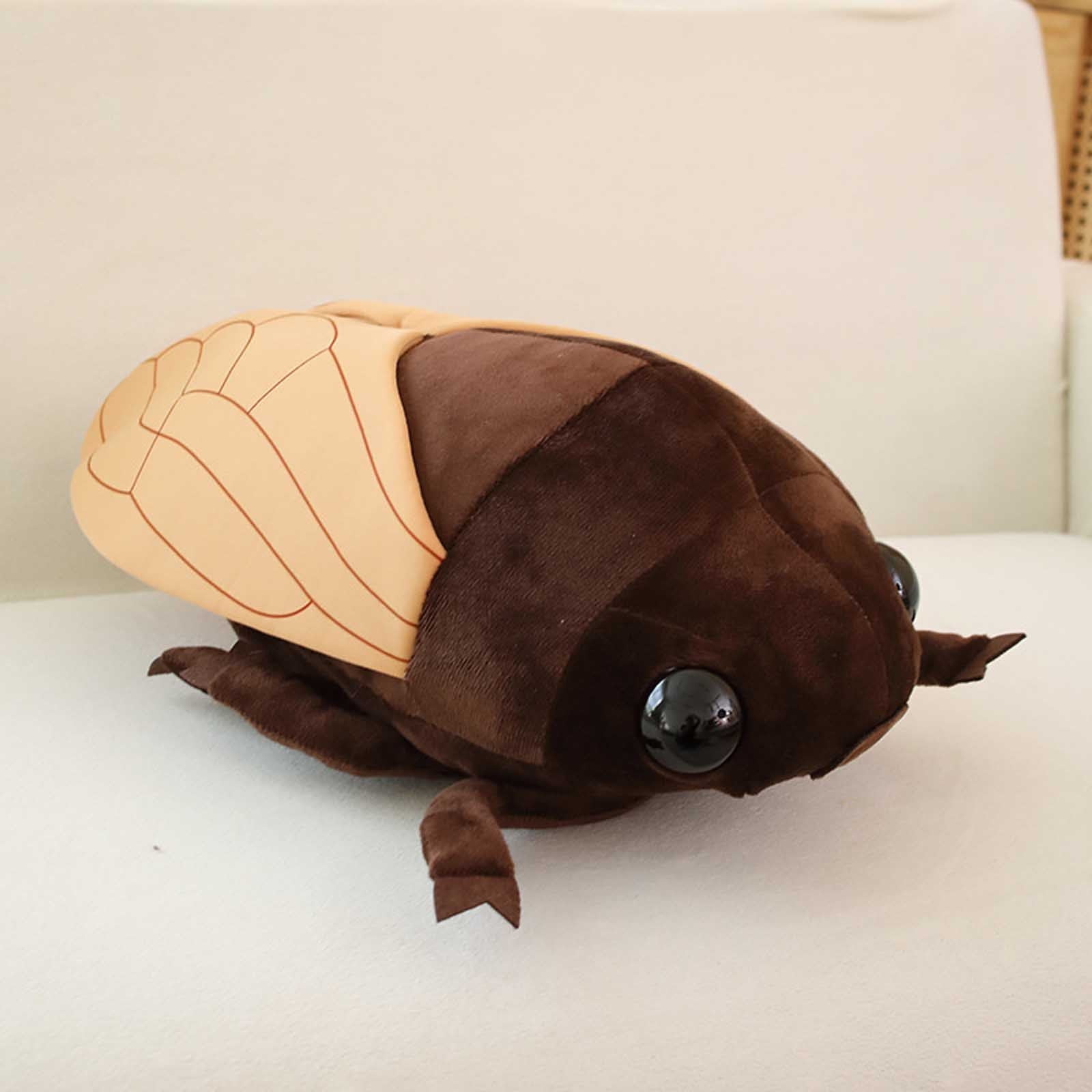UNLLLL Simulated Doll Plush Toy Stuffed Soft Cicada Pillow Gifts For ...