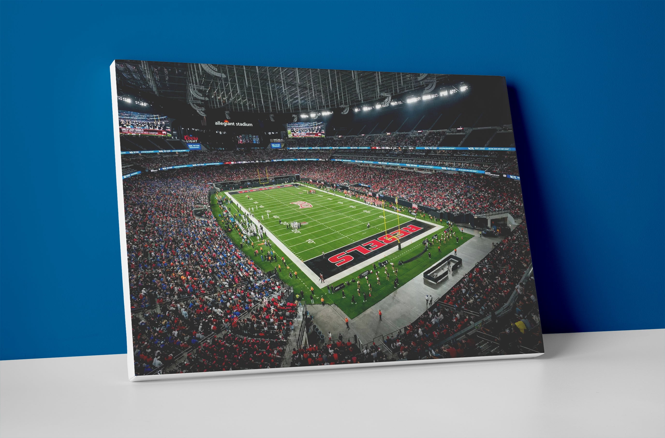 UNLV Football Stadium Poster or Wrapped Canvas - Walmart.com