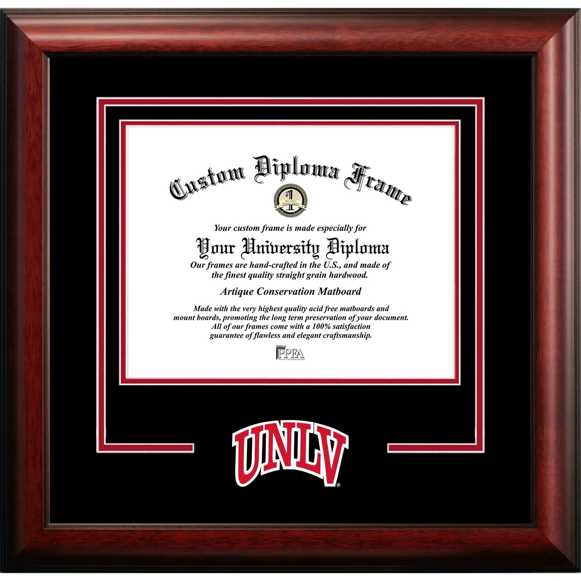University Frames UNLV Running Rebels 11w x 8.5h Spirit Diploma Frame ...
