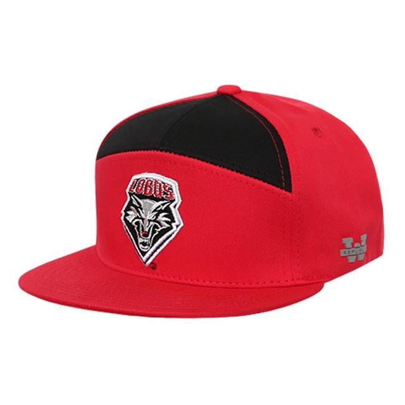UNM University of New Mexico Lobos 7 Panels College Cap Hat - Red ...