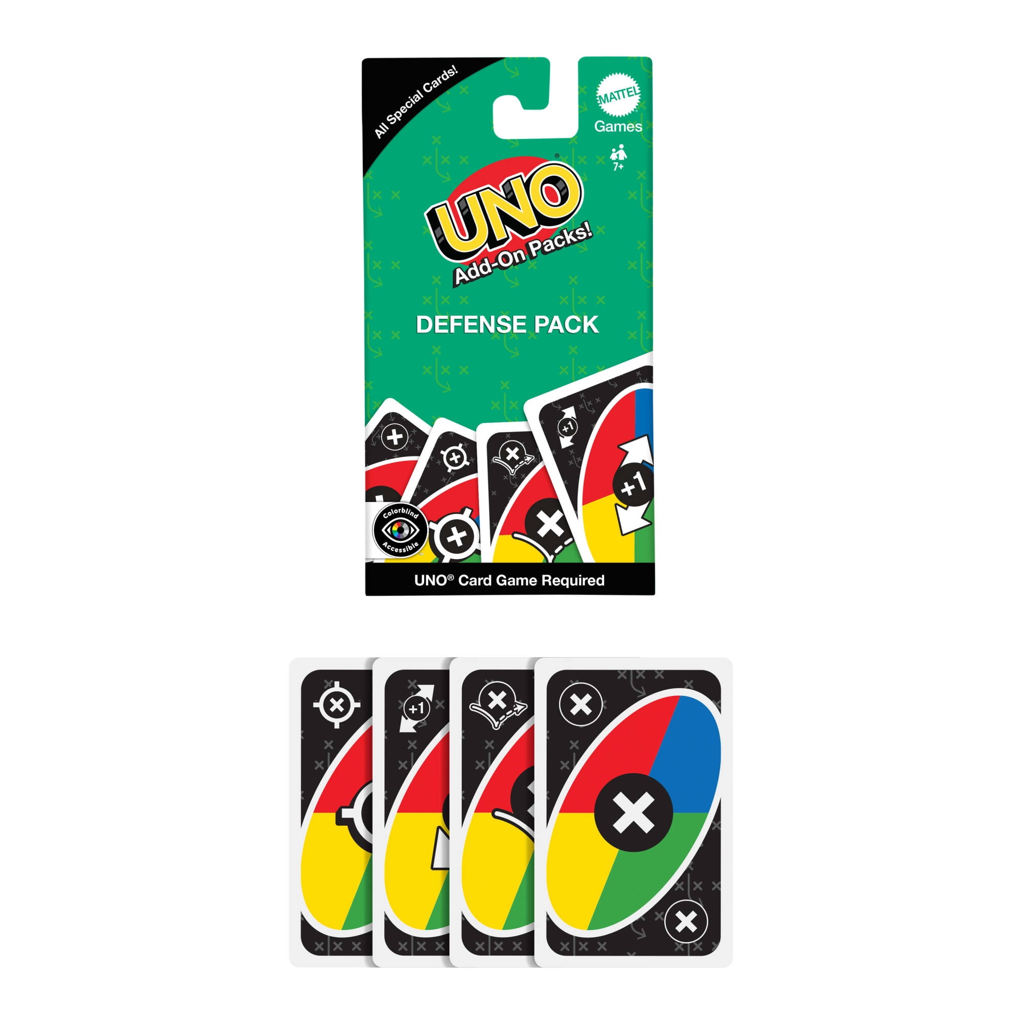 UNO Add-on Packs Card Game Defense Pack for Kids, Family Nights, Travel ...