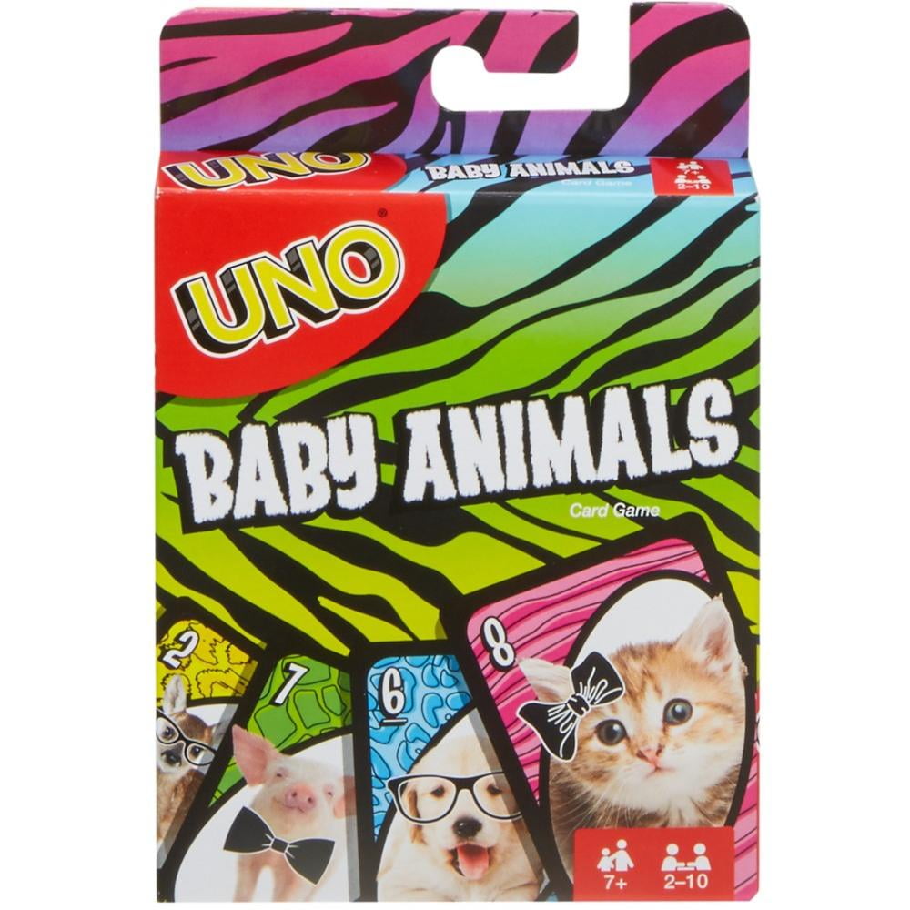 UNO Baby Animals Card Game - Walmart.com