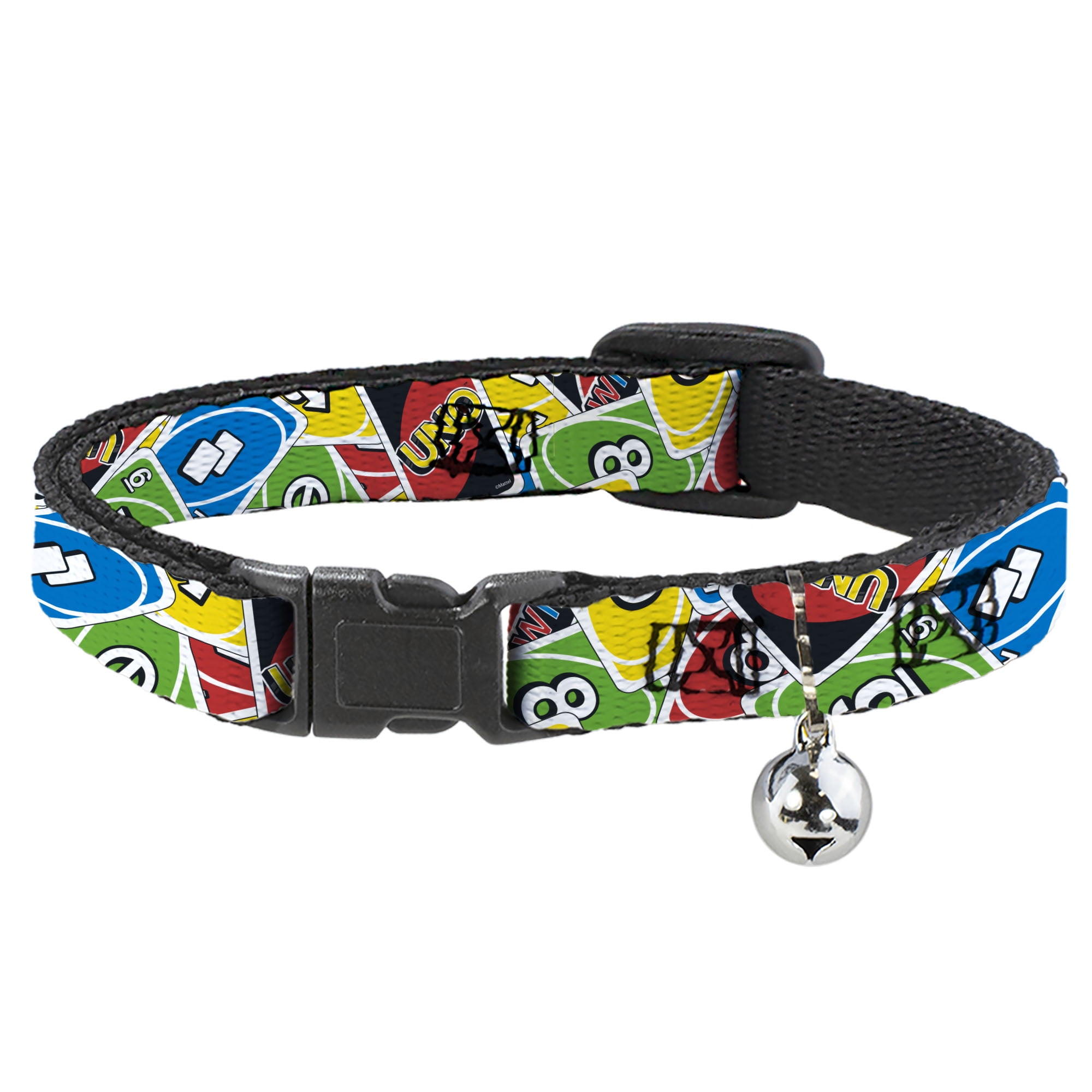 UNO Breakaway Cat Collar With Bell, Plastic Clip, Easy Adjustable, UNO ...
