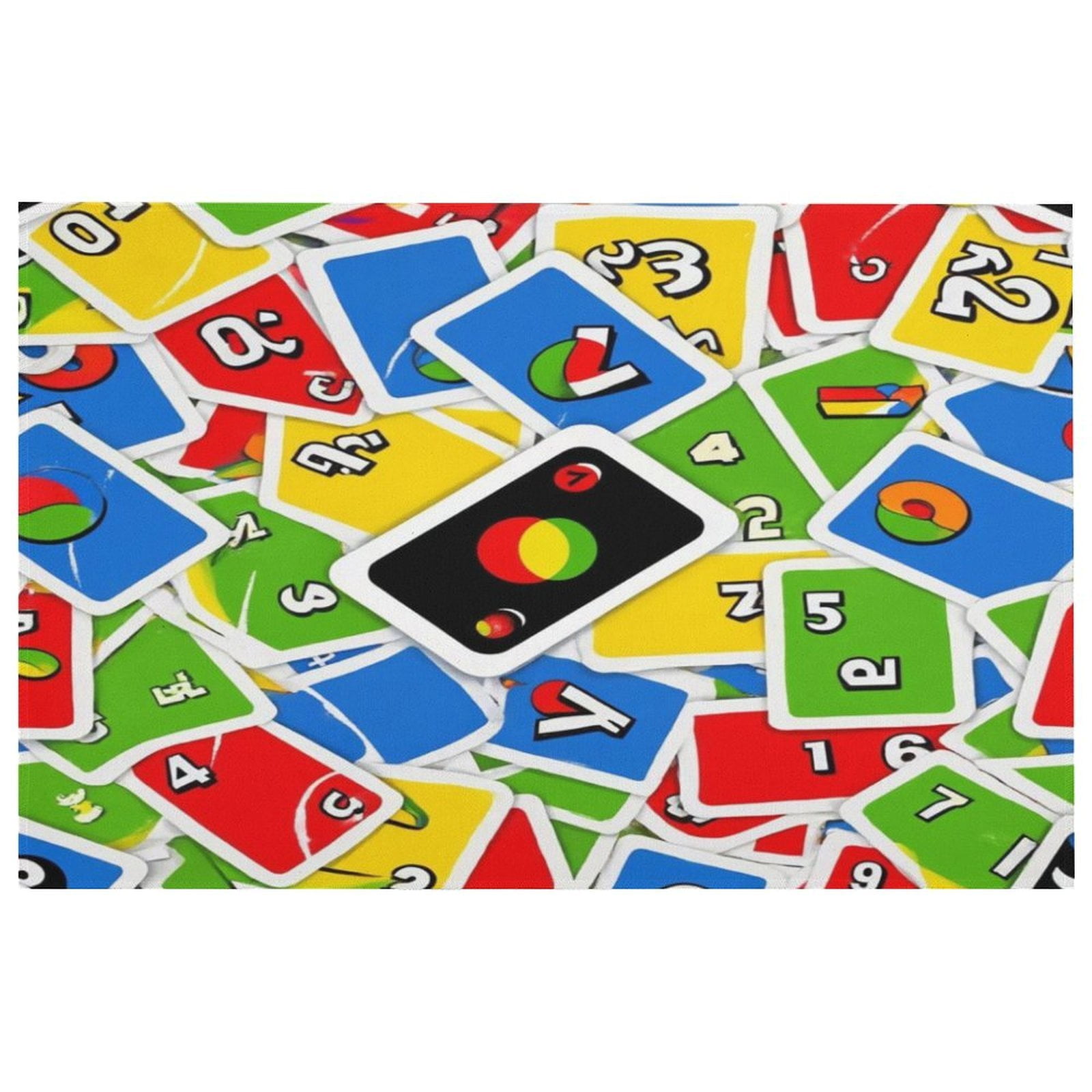 UNO Card Adult Home Decor Bedroom Living Room Crystal Velvet Carpet ...