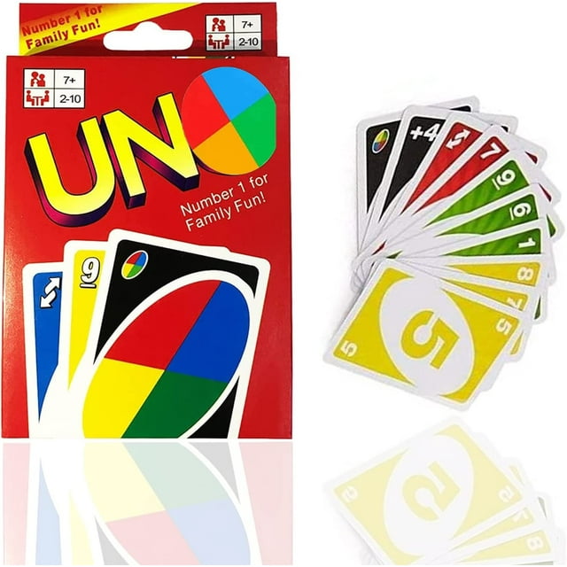 UNO Classic Colour & Number Matching Card Game, 108 Cards, Customizable ...
