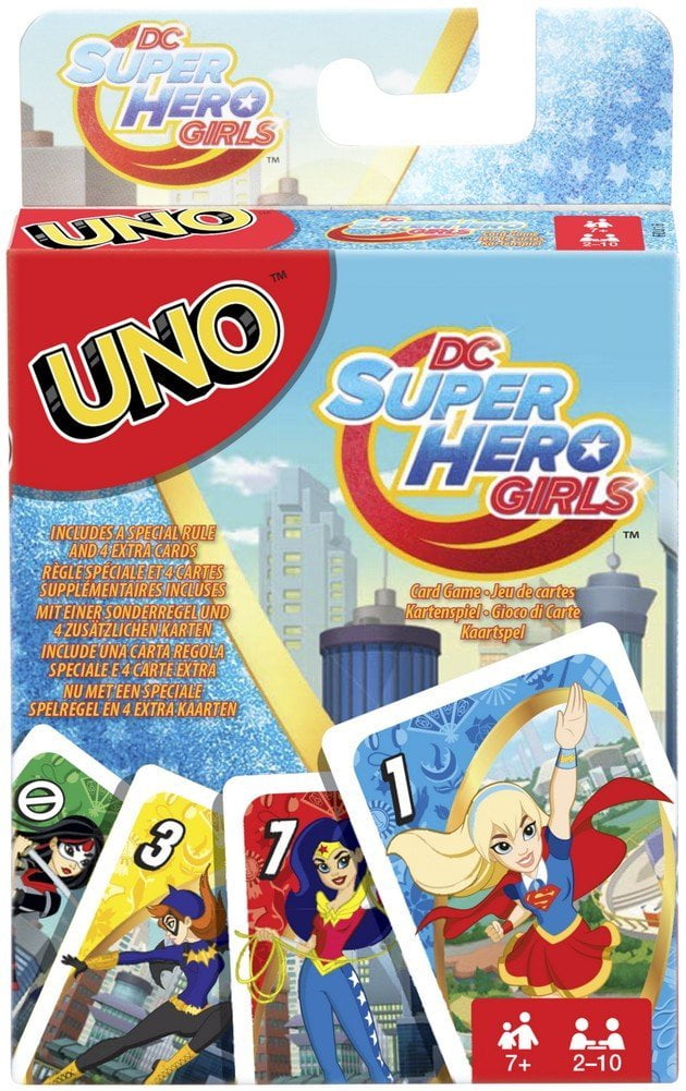UNO DC Super Hero Girls Card Game - Fun Family Game - Walmart.com