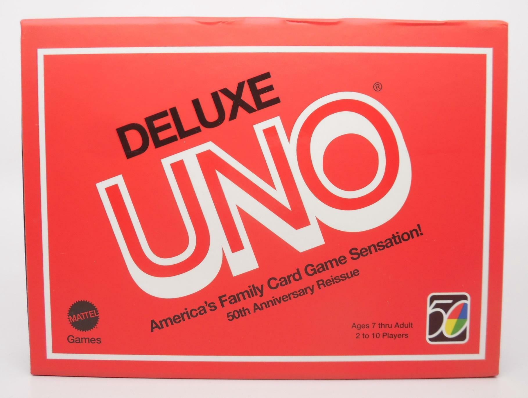 Vintage UNO Deluxe Card Game - Classic Fun for 2-10 Players - Walmart.com