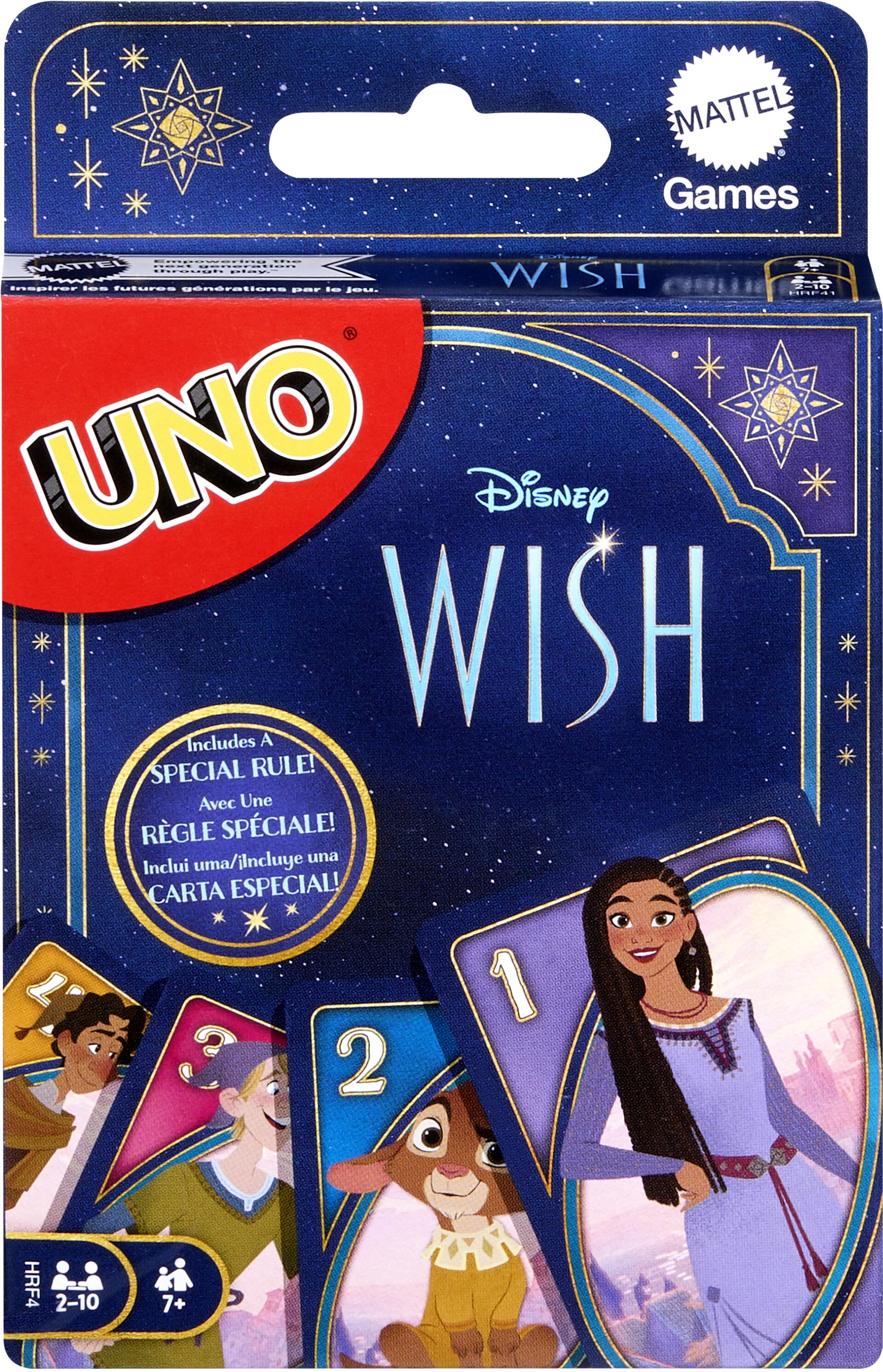 UNO Disney Wish Card Game for Kids, Adults & Family Night with Deck ...