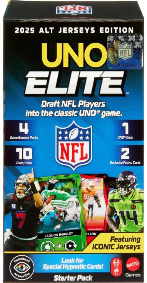 UNO Elite NFL 2025 Alt Jerseys Edition Football Starter Pack - Walmart.com