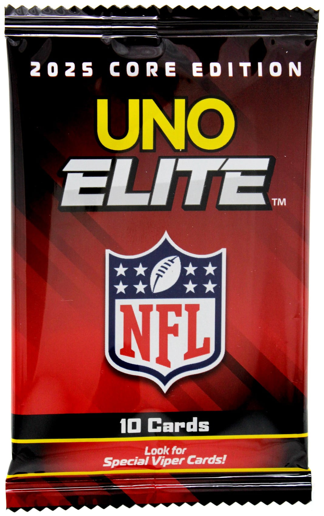 UNO Elite NFL 2025 Core Edition Football Trading Card BOOSTER Pack (10 ...