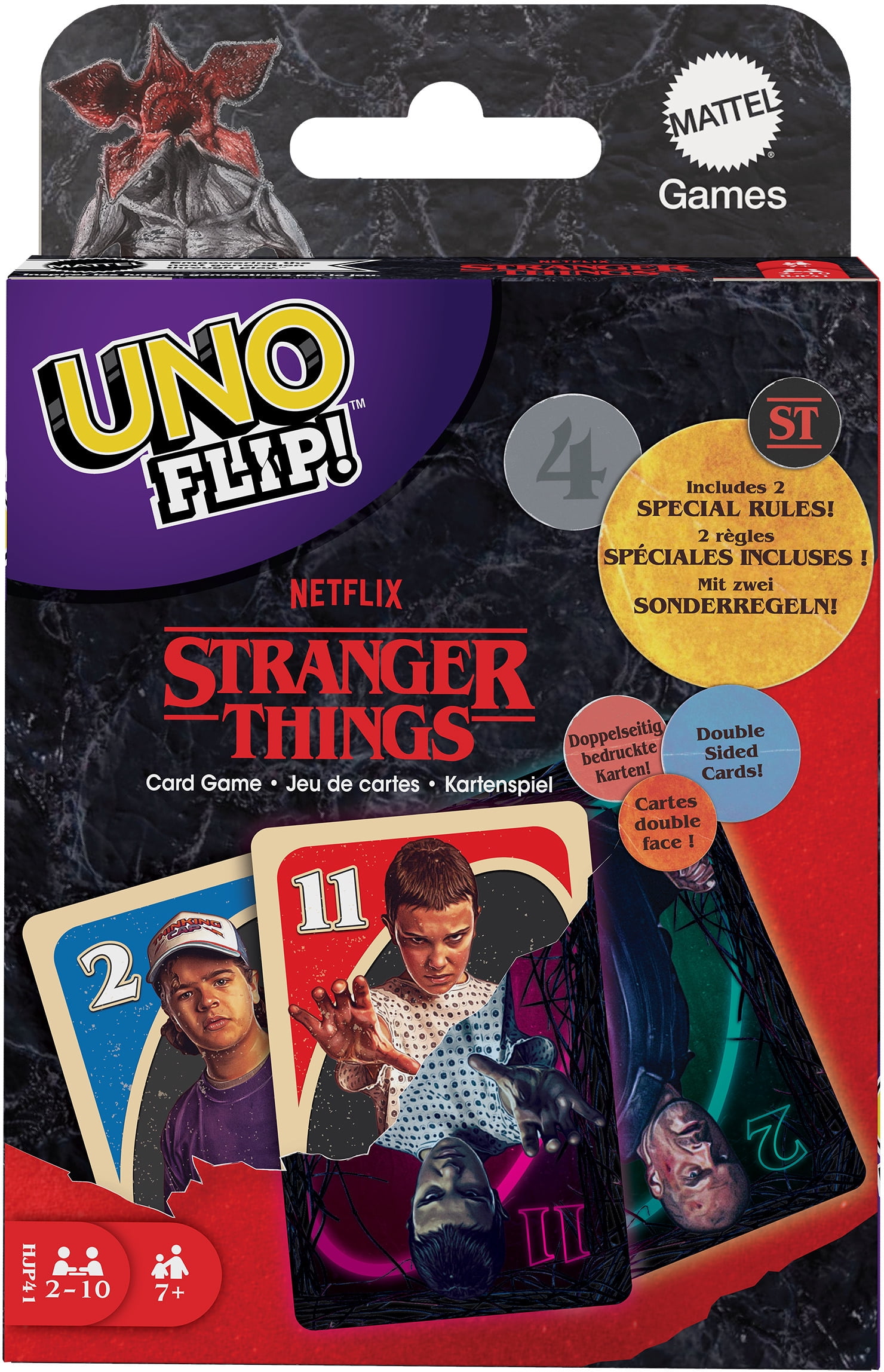 UNO Flip! Stranger Things Card Game for Adults & Teens with Double ...
