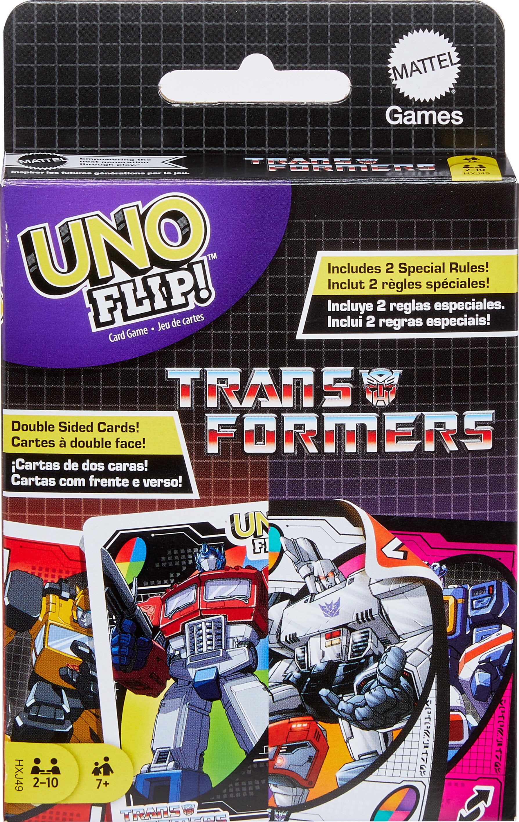 UNO Flip Transformers Card Game for Kids & Family Night - Walmart.com