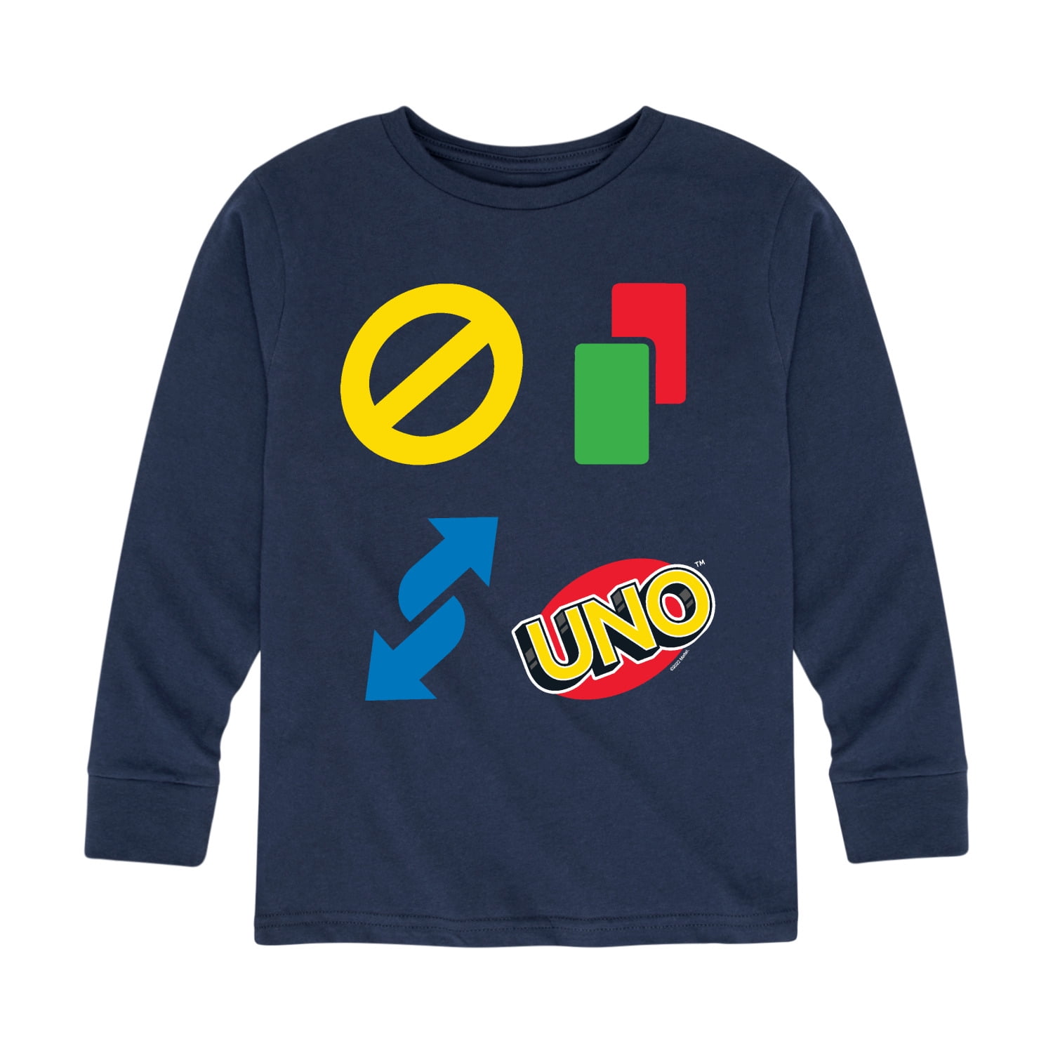 UNO Icons - Toddler And Youth Long Sleeve Graphic T-Shirt - Walmart.com