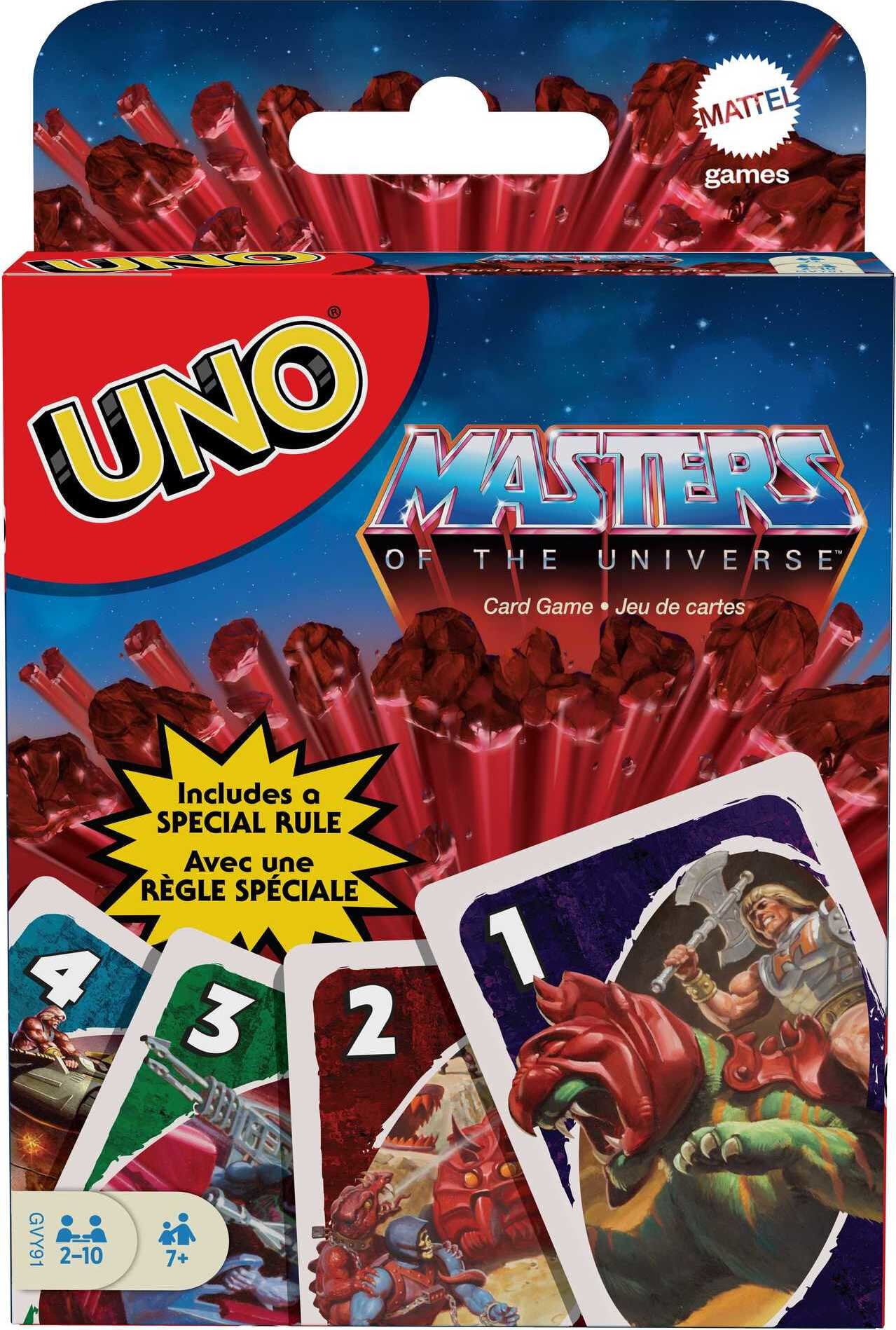 UNO Masters of the Universe Card Game for Kids & Adults with Special ...
