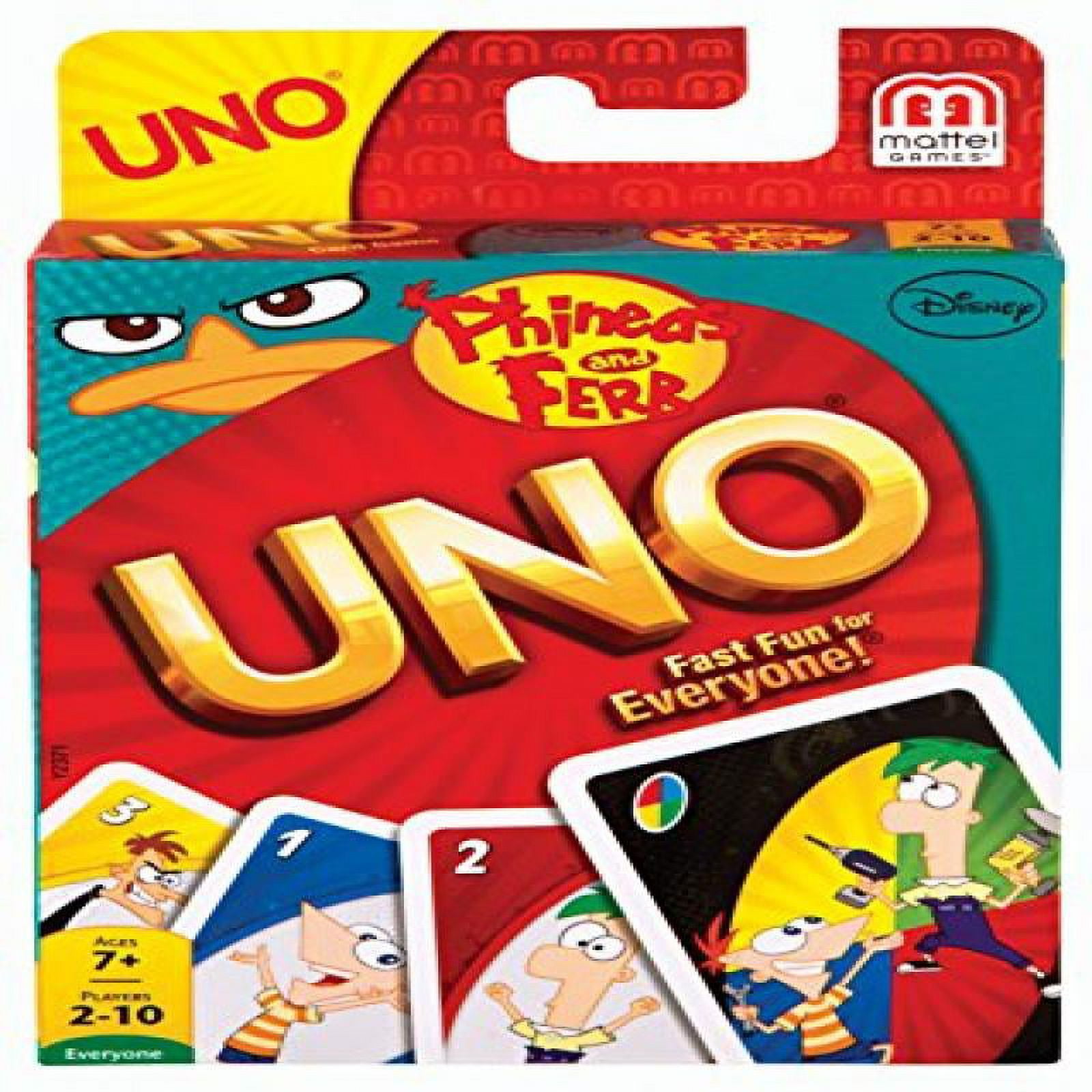 UNO Phineas & Ferb Playing Cards - Walmart.com