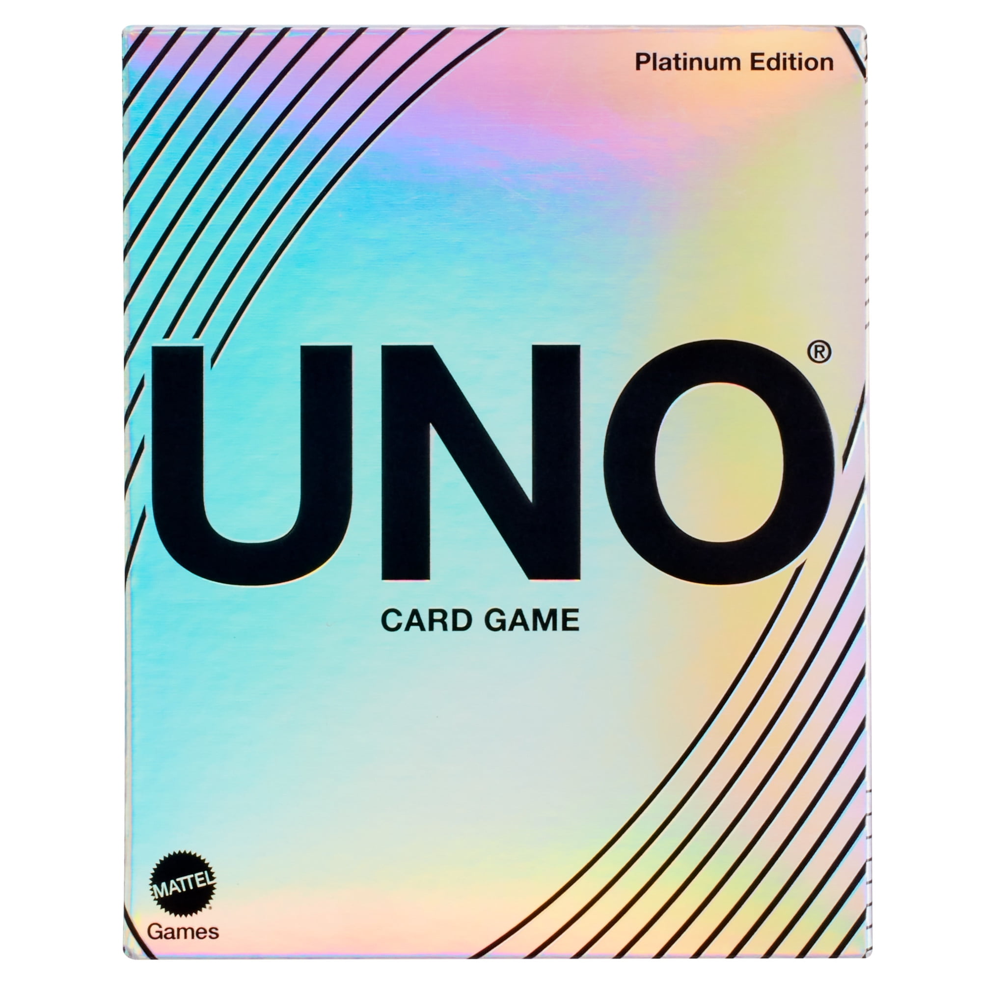 UNO Platinum Edition Card Game for Adults, Kids, Teens & Game Night ...