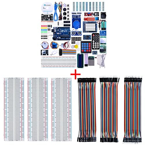 UNO R3 Project Starter Kit and 3pcs Breadboard 830 Point Solderless ...