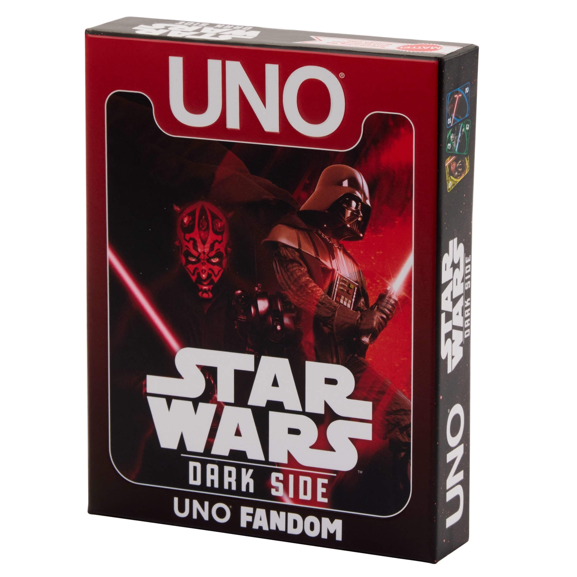 UNO Fandom Star Wars Dark Side Card Game with Foil Card for Kids ...