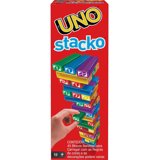 UNO Stacko Kids Game for Family Night, Matching and Stacking with 45 ...